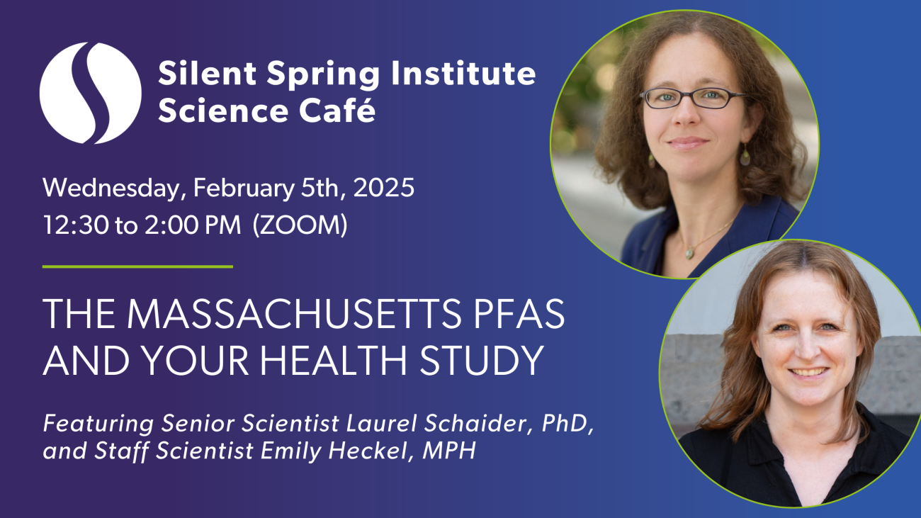 Science Café: The Massachusetts PFAS and Your Health Study | Silent Spring Institute